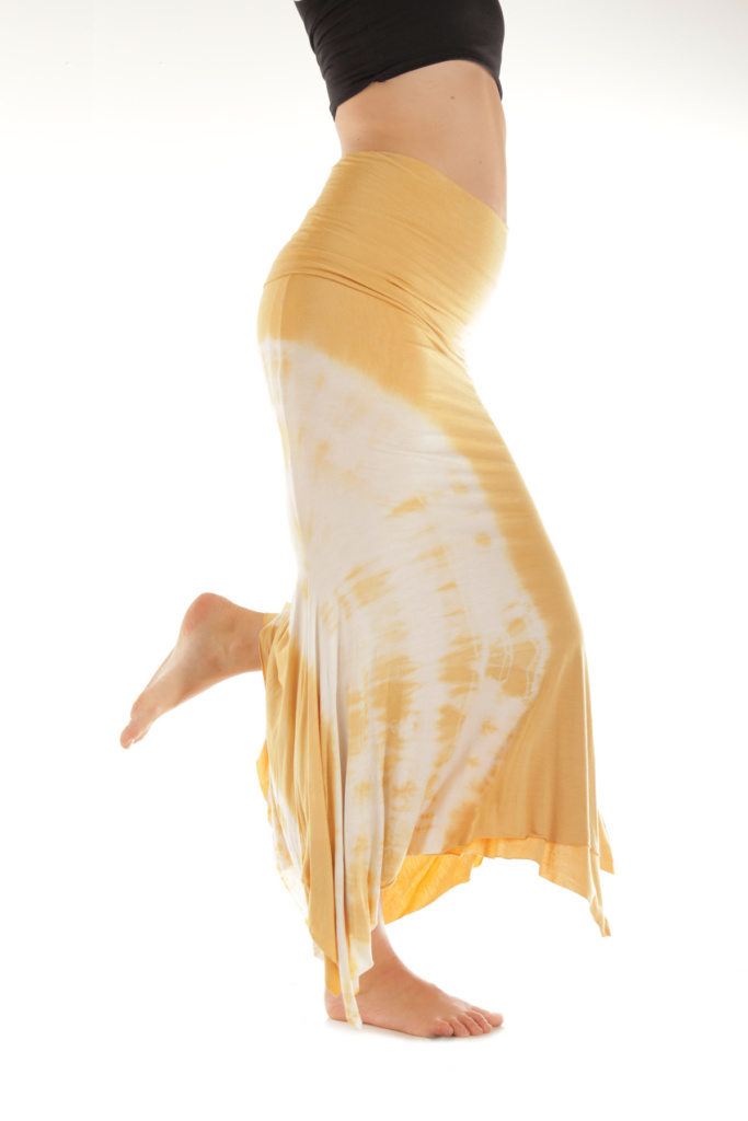 Jamaican Gold Swag Skirt | 88 Queen St Custom tie-Dye Skirt